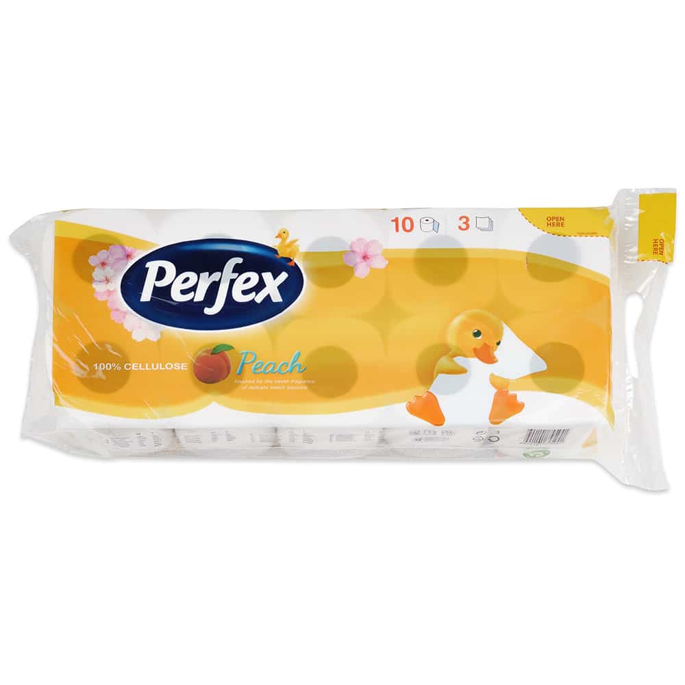 Χαρτί Υγείας Perfex Peach 10pcs Χονδρική - Planet Εμπορική