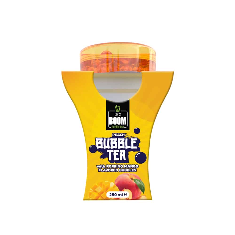 Boom Bubble Tea Peach 250ml χονδρική - Planet Emporiki